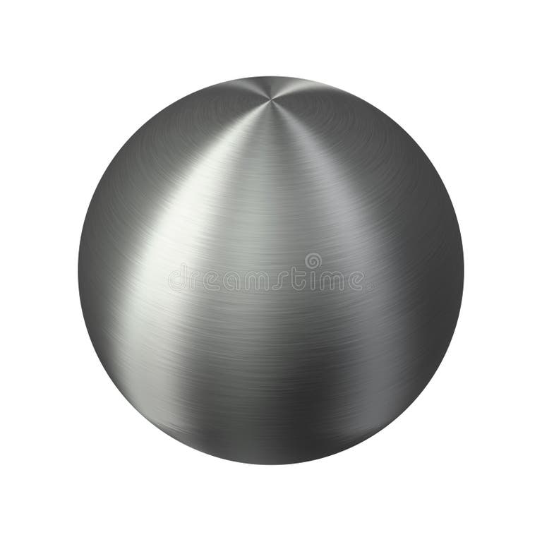 Brushed Metal Shiny Silver Sphere Stock Illustrations – 46 Brushed ...