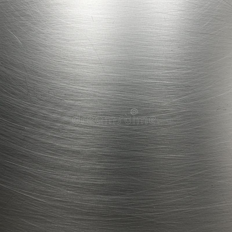 Brushed Metal Surface Exhibiting a Silvery-gray Color and Fine, Linear ...