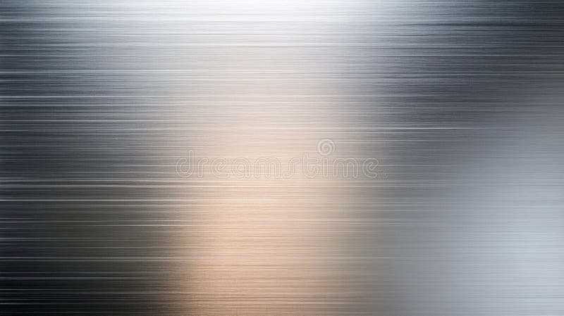 Brushed Metal Surface with Horizontal Lines and Light Reflection Stock ...