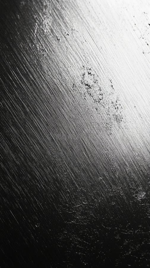 Brushed Metal Surface Illuminated by a Bright Light Source, Creating a ...