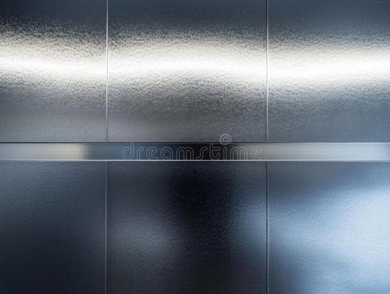 Brushed Metal Surface with Light Reflection and Textured Detail ...