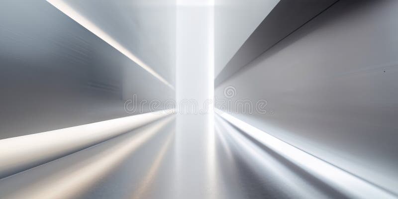 Brushed Metal Surface Reflecting Light and Shadows. Stock Photo - Image ...
