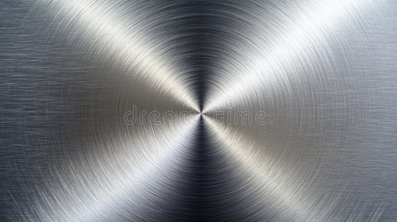 Brushed Metal Surface Showing Circular Grain Pattern Stock Illustration - Illustration of ...