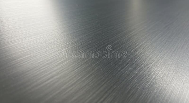Brushed Metal Surface with a Smooth, Reflective Finish. the Fine ...