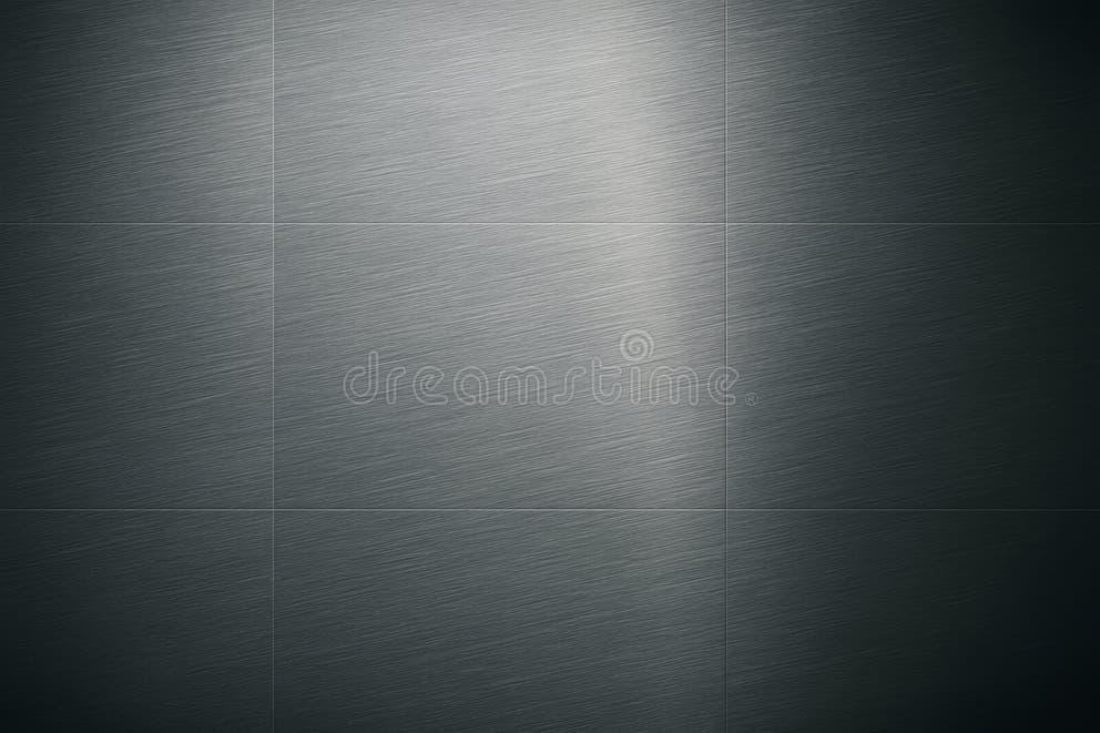 Brushed Metal Surface with a Subtle Grid Pattern Reflecting a Beam of ...