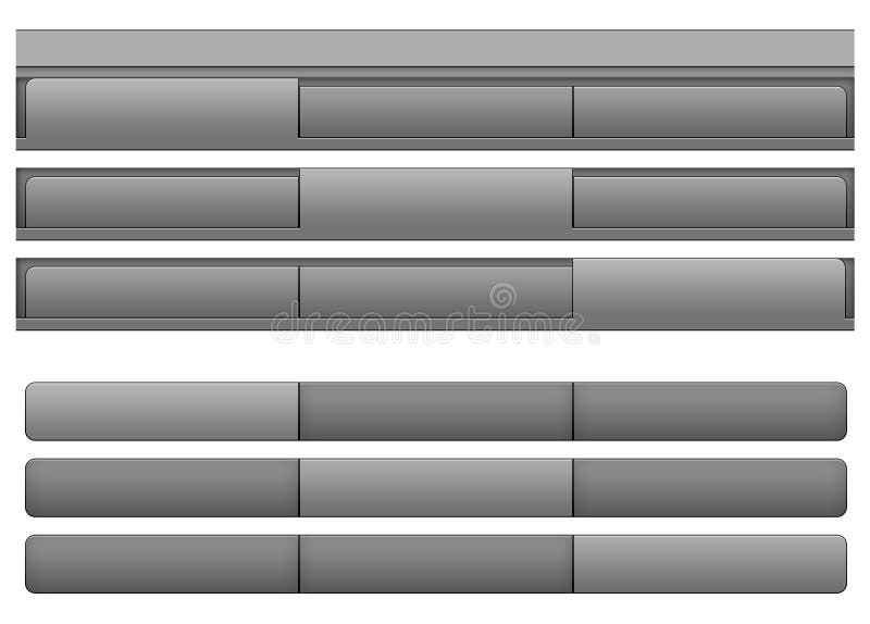 Brushed Metal Tabs stock illustration. Illustration of metal - 7622762