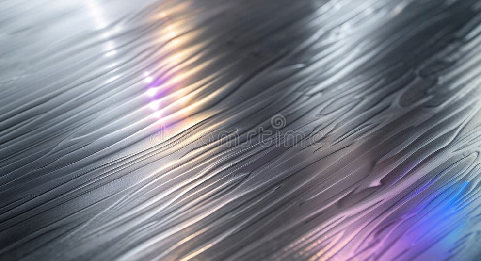 Brushed Metal Texture Background with Gradient Light Reflection Stock ...