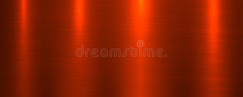 Brushed Metal Texture Background, Shiny Lustrous Orange Metallic ...