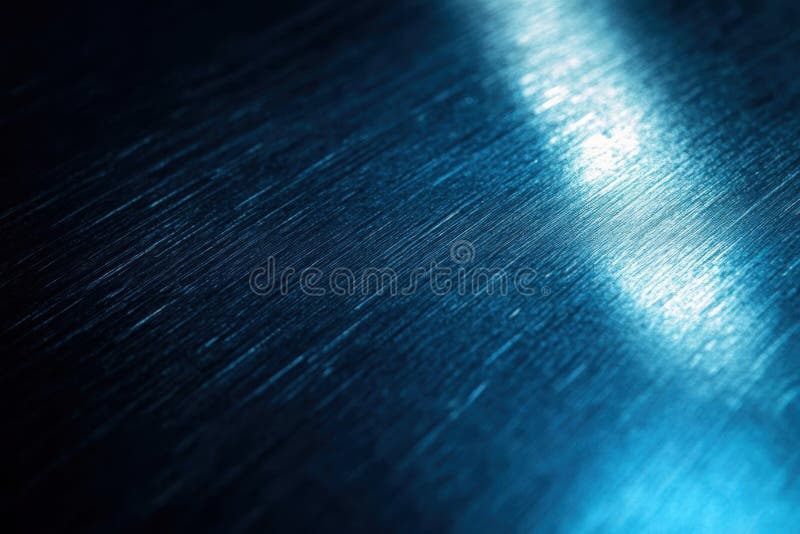 Brushed Metal Texture with Blue, and Dark Background Stock Illustration ...