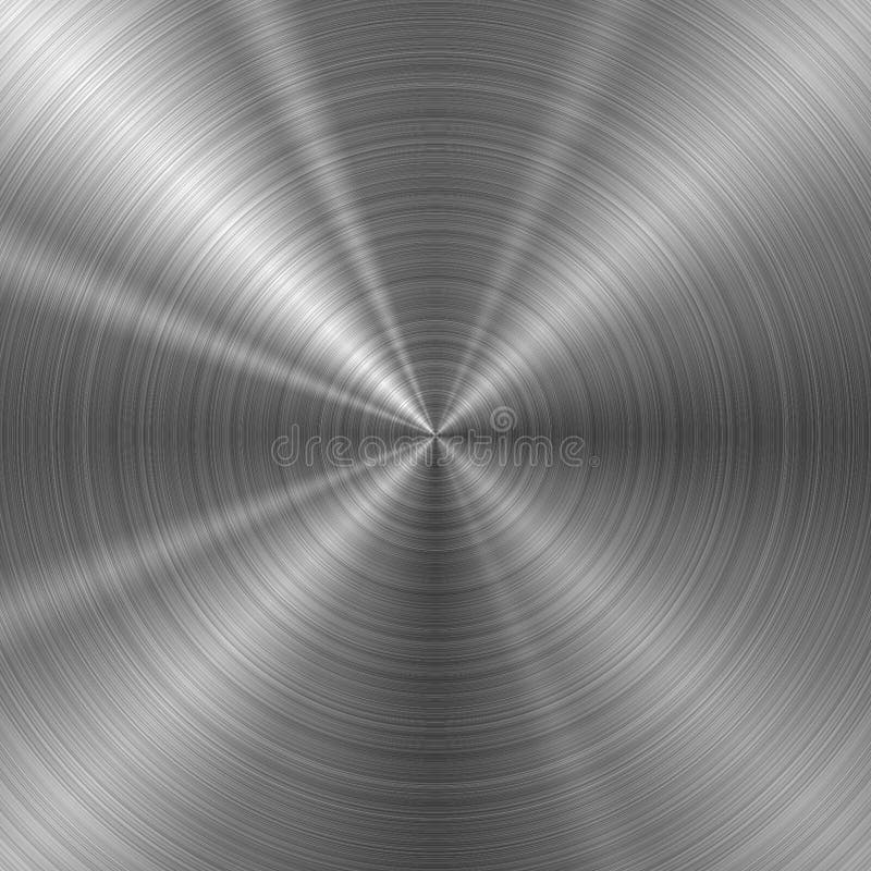 Radial Brushed Metal Texture Stock Illustration - Illustration of ...