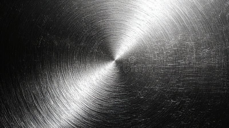 Brushed Metal Texture with Concentric Circles and Subtle Scratches ...