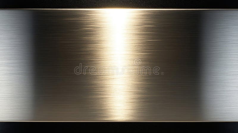 Brushed Metal Texture with Light Reflection Stock Illustration ...
