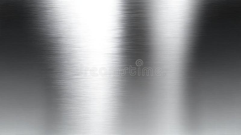 Brushed Metal Texture, Shiny, Reflective Surface with Horizontal Lines ...