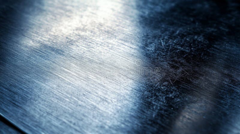 Brushed Metal Texture Showing Scratches and Light Reflection Stock ...