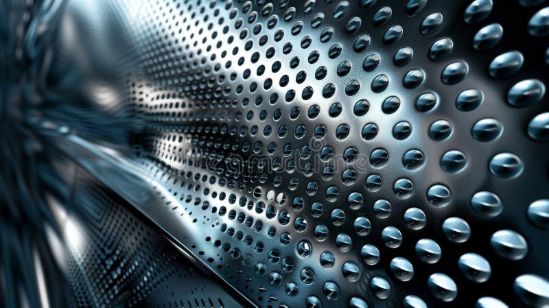 Brushed Metal Textures Reflecting Light in Intricate Patterns Stock ...