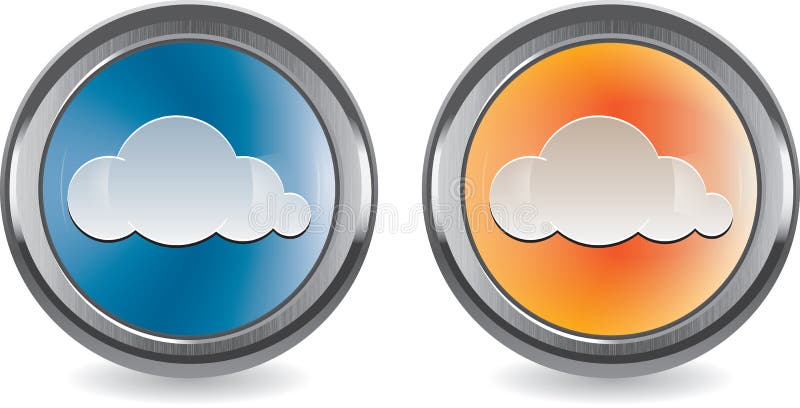 Brushed metal web icons stock vector. Illustration of nice - 20870879