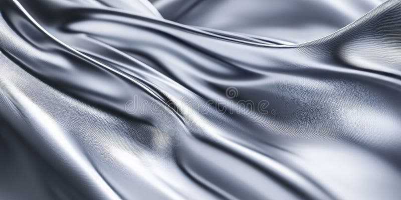 Brushed Silver Background with Smooth and Even Textures, Reflecting a ...