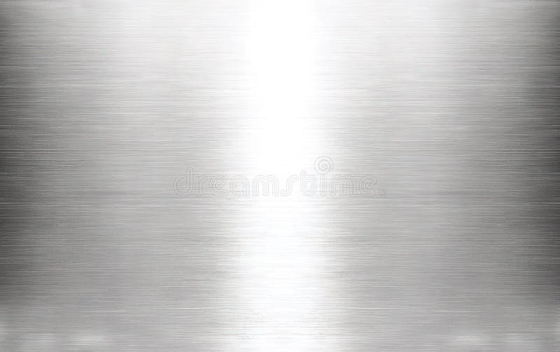 Brushed Silver Metal Surface with Reflective Qualities Creating a ...