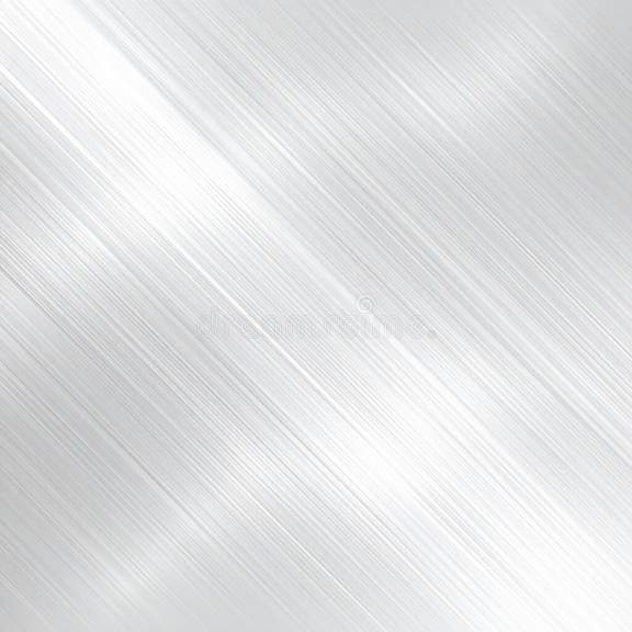 Brushed Silver Metal Texture Background with Diagonal Lines and Smooth ...