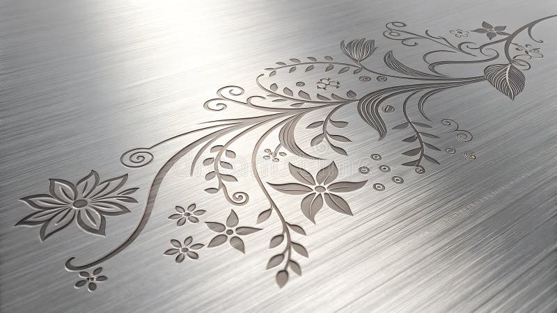 Brushed Silver Metal Texture with Subtle Linear Patterns and Soft ...