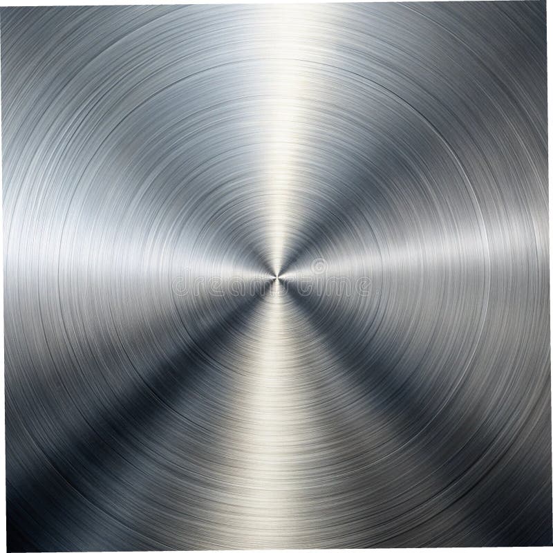 Brushed Silver Stainless Steel Plate with Light Reflection Stock ...