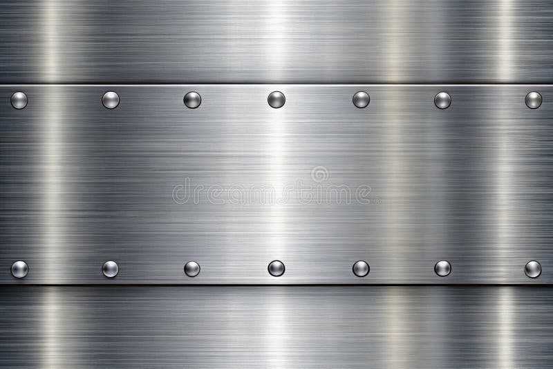 Brushed Stainless Steel Metal Texture Background Stock Illustration - Illustration of clean ...