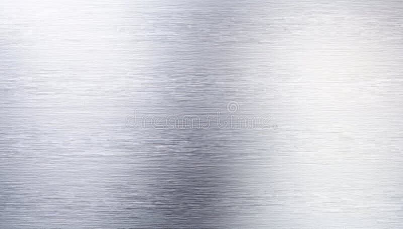 An Brushed Stainless Steel Plate with a Silver Metal Texture and a ...