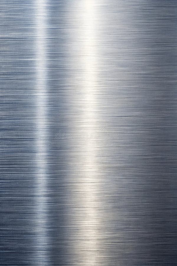 Brushed Stainless Steel Plate Texture with Light Reflection Stock ...