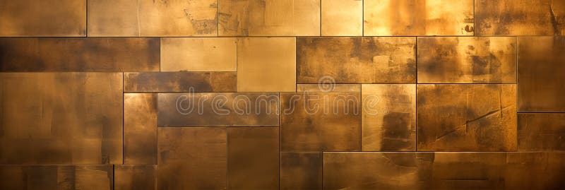 Brushed and Textured Brass Panel Stock Illustration - Illustration of ...