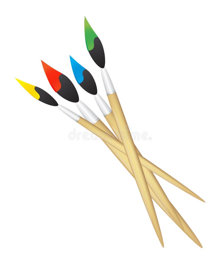 Coloring Brushes Stock Illustrations – 1,238 Coloring Brushes Stock ...