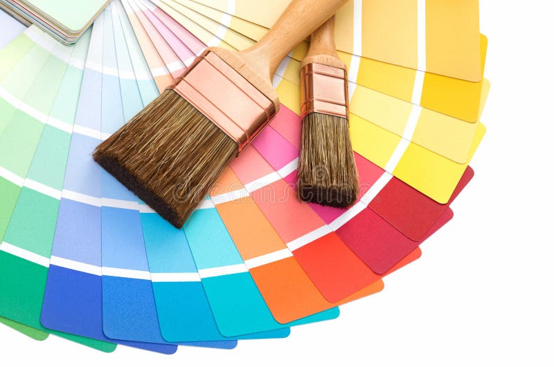 Brushes and paint-roller stock photo. Image of design - 6441236