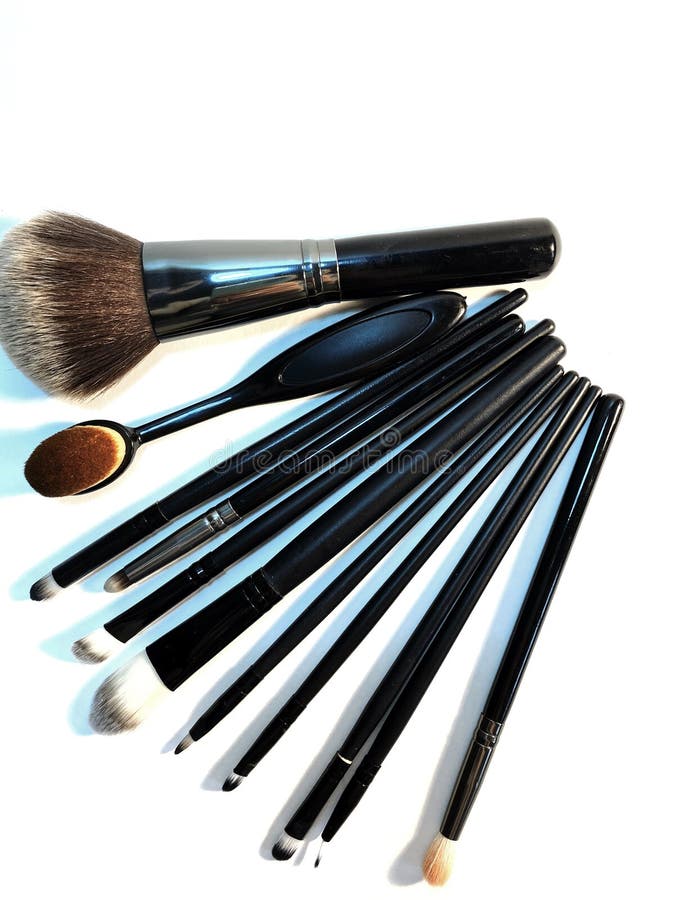 Makeup Brushes Cosmetics Face Paint Stock Image - Image of paint ...