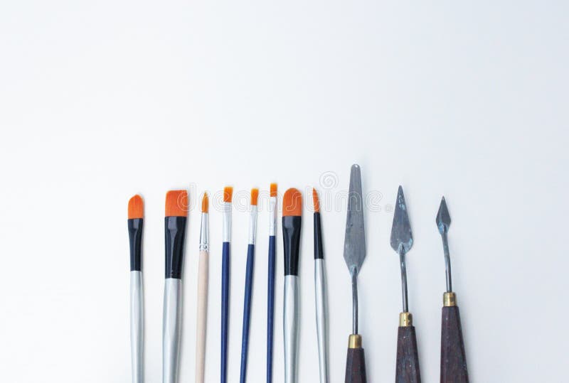 Set of the Colourful Tools on the White Background Stock Photo - Image ...