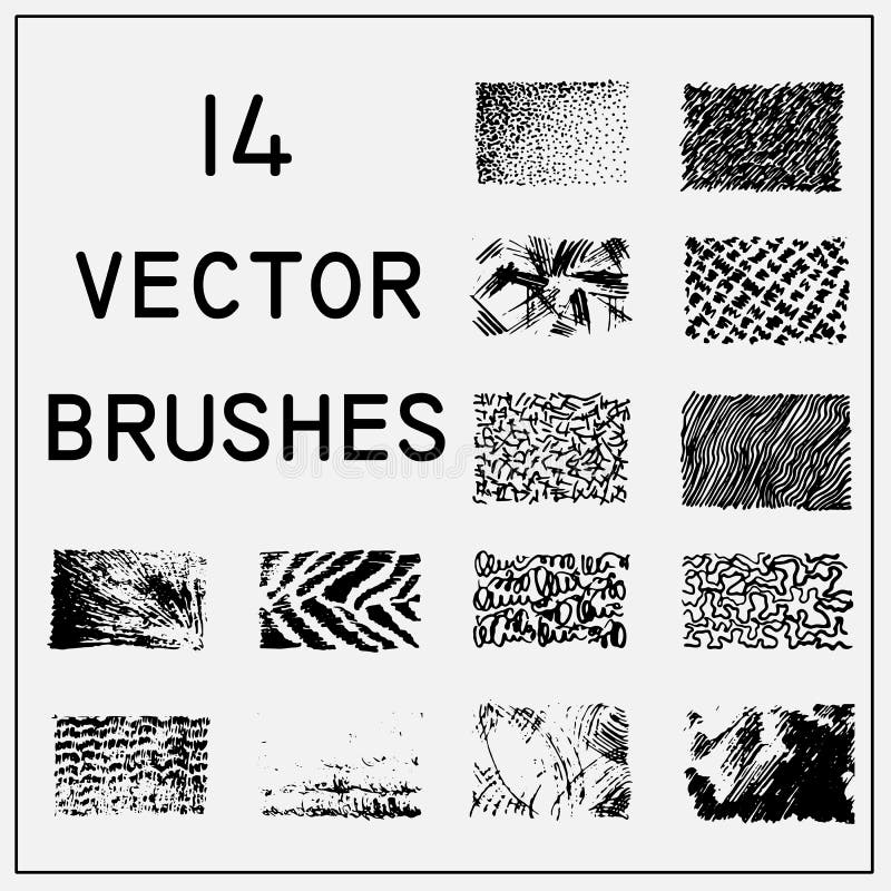 Brushes stock vector. Illustration of drawing, white - 88533478