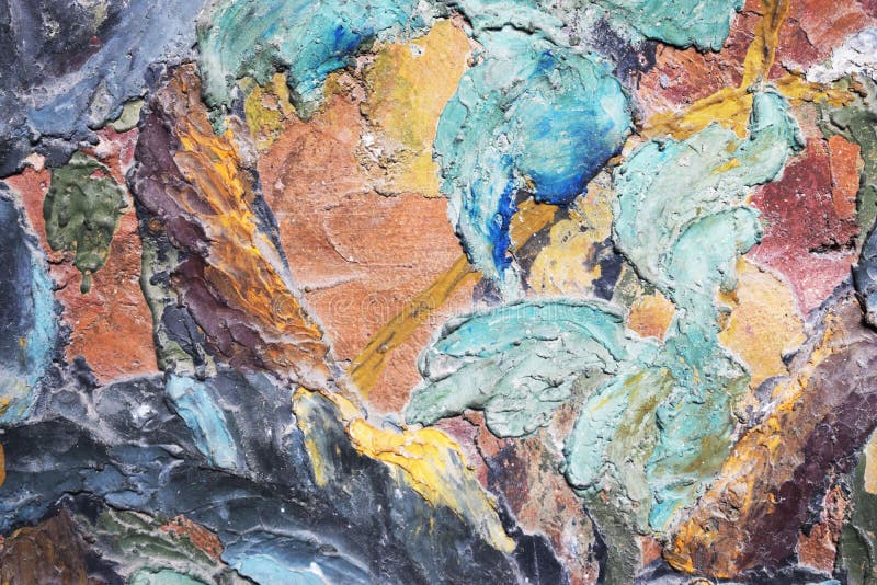 Brushes Texture Background with Colors Stock Image - Image of artist ...