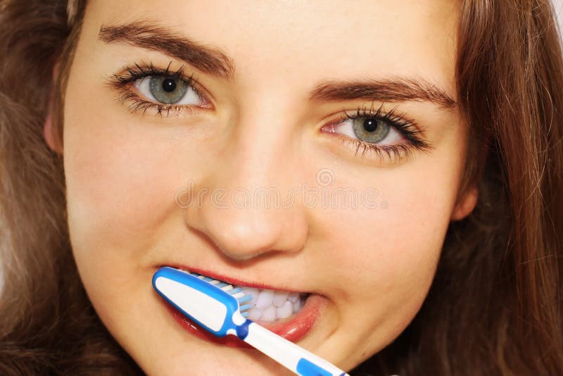 Brushing teeth stock photo. Image of care, toothy, healthy - 14649036