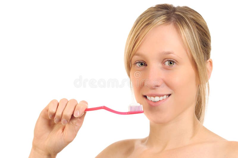 Brushing Teeth stock image. Image of background, oral - 15491999