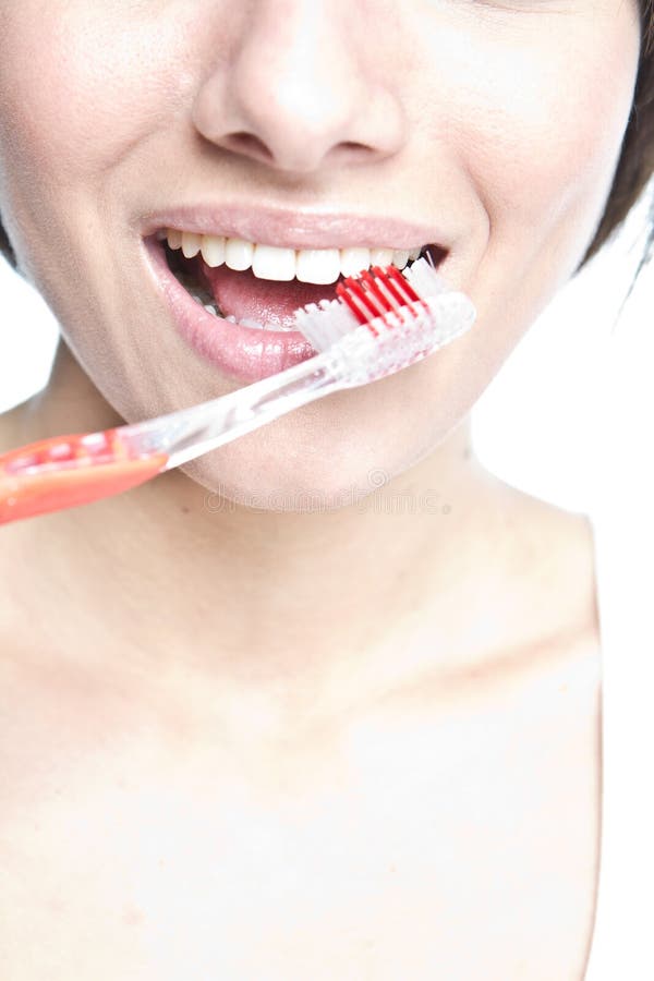 Active Charcoal Tooth Paste Stock Photo - Image of woman, mouth: 118400816