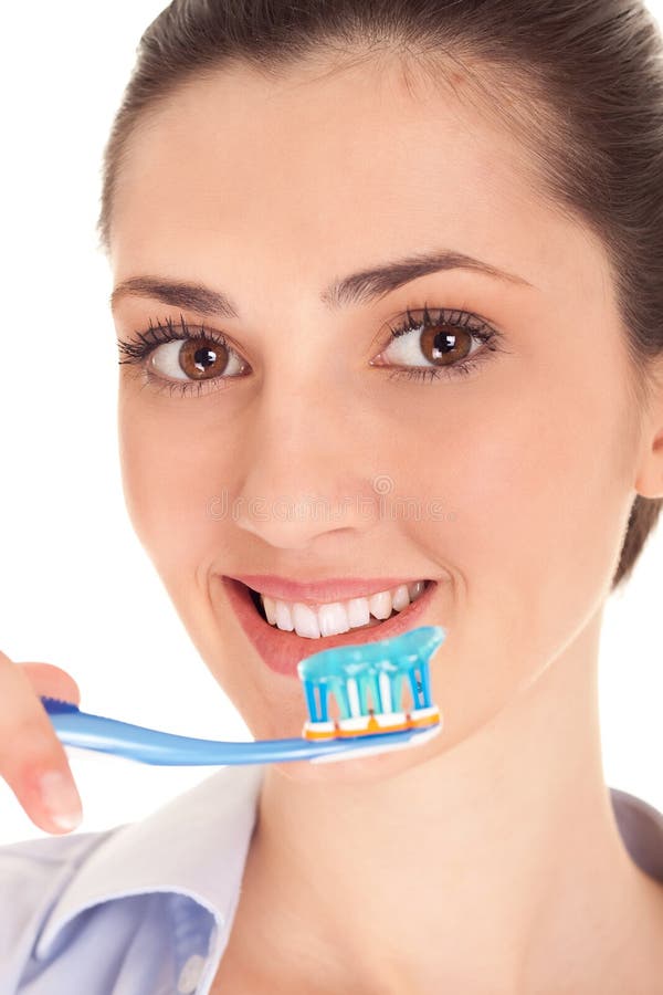 Brushing teeth stock photo. Image of concept, care, adult - 18947154