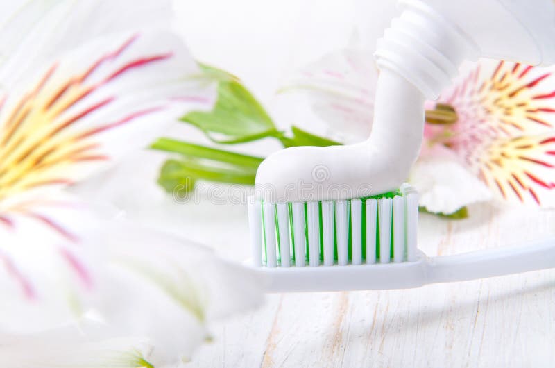 Brushing teeth stock photo. Image of clean, product, beauty - 40593922