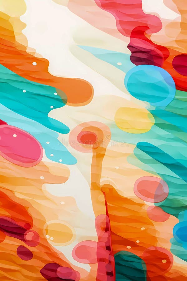 Brushstrokes and Colorful Lines: Watercolor and Crayon Blend Pattern ...