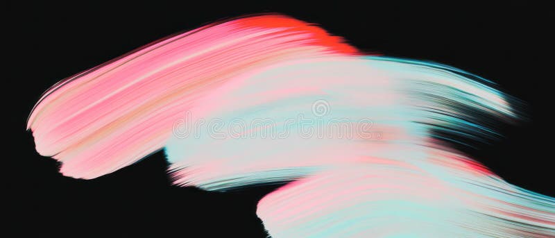 Brushstrokes Create a Soft and Muted Texture Against a Black Background ...