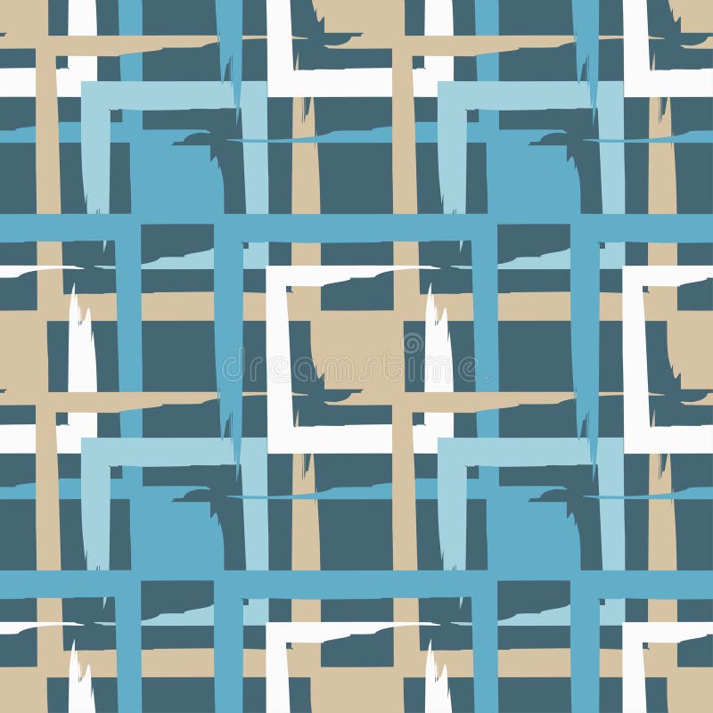 Brushwork. Seamless Geometric Pattern. Bright Colors and Simple Shapes ...