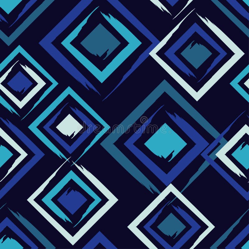 Brushwork. Seamless Geometric Pattern. Bright Colors and Simple Shapes ...