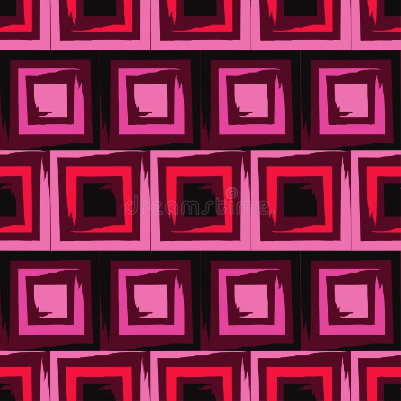 Brushwork. Seamless Geometric Pattern. Bright Colors and Simple Shapes ...