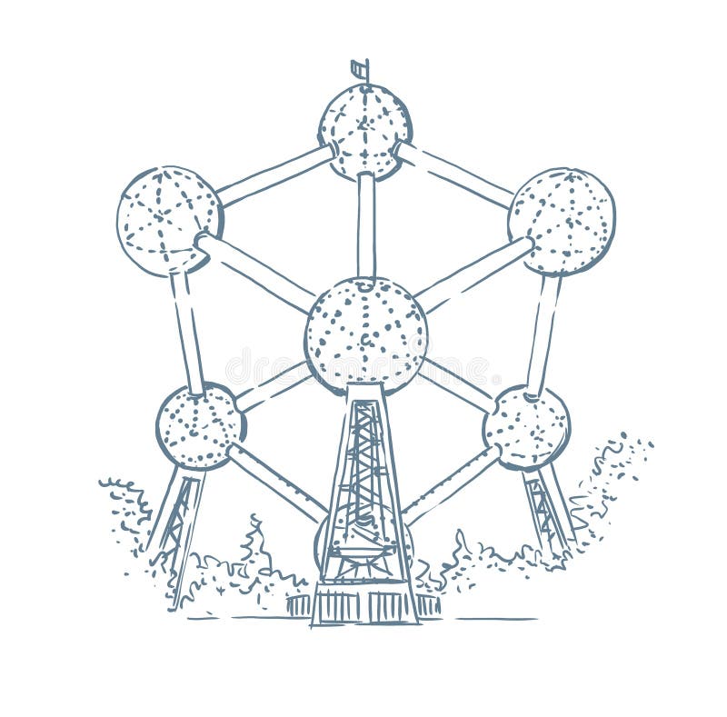 Atomium Drawing