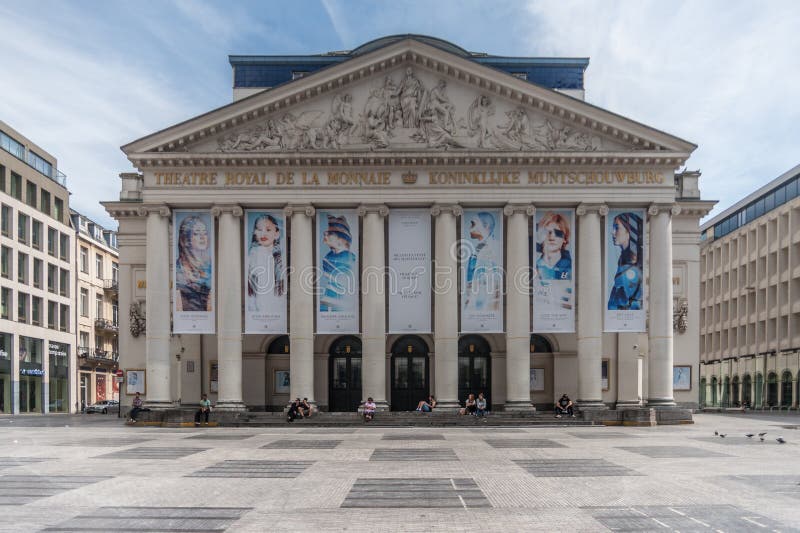 The Mint Square in Brussels Editorial Stock Photo - Image of landmark ...