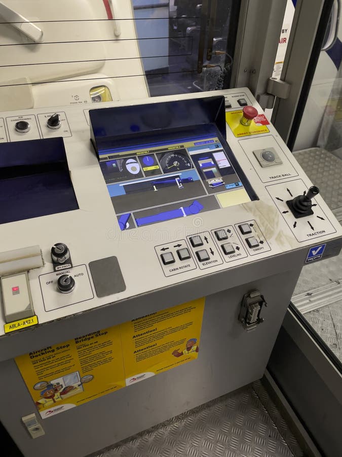 Airport operator panel editorial stock photo. Image of toggle - 273779418