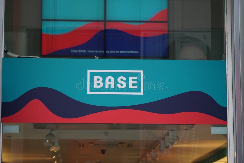 Base Mobile Telecommunications Operator Logo Editorial Photography ...