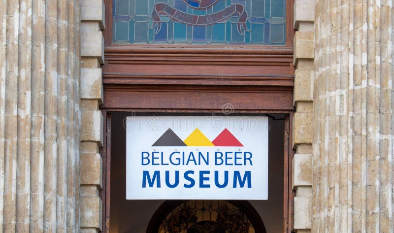 Brussels, Belgium - 08 09 2023 : the Facade of the Beer Museum in ...